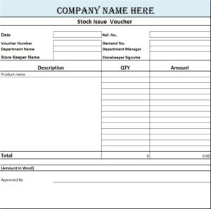 Free Voucher Templates - Excel Word Template