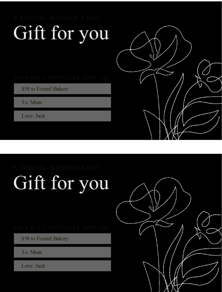 Free Gift Certificate Template - Excel Word Template
