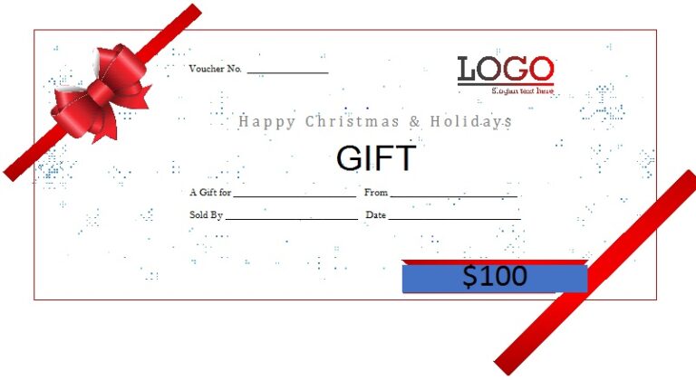 Free Gift Certificate Template - Excel Word Template