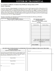 Letter of Transmittal Templates - Excel Word Template