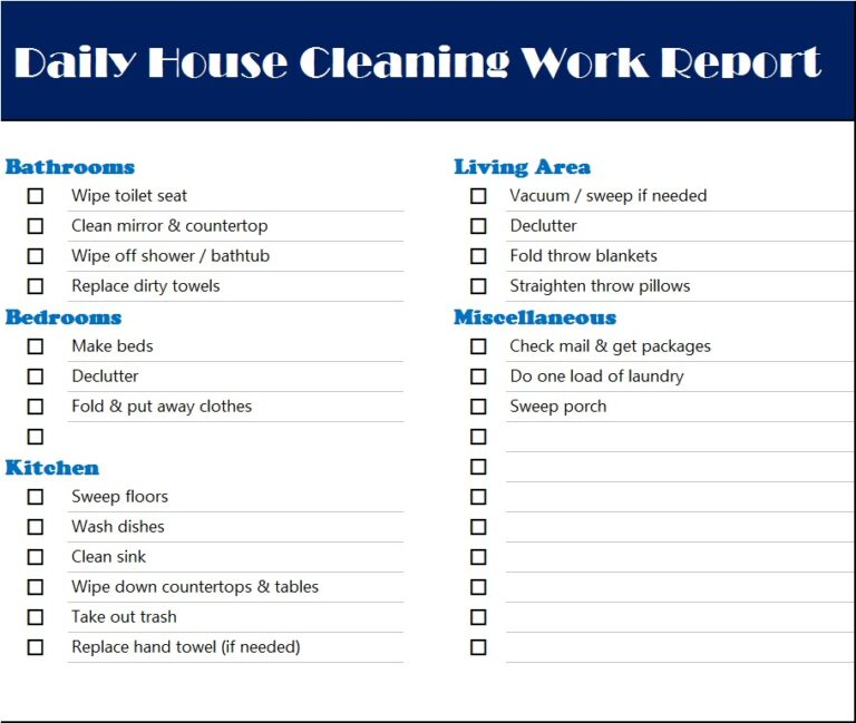 Daily Work Report Templates - Excel Word Template