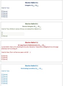 Best 6 Election Ballot Paper Templates - Excel Word Template