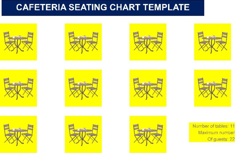 Seating Placement Chart Template - Excel Word Template
