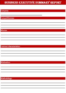 Best 8 Business Summary Report Template - Excel Word Template